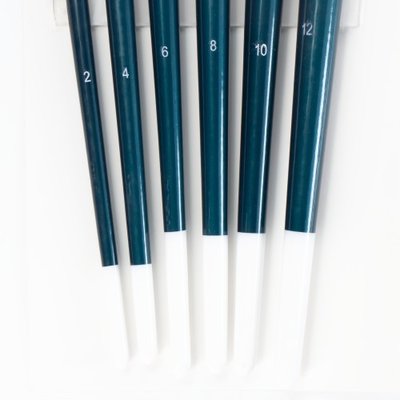 White And Brown Double Color 150mm Art Paint Brush Set