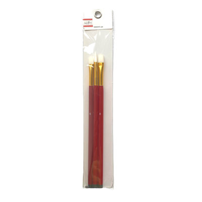 Yellow aluminum ferrule 3PCS Oil painting brush set