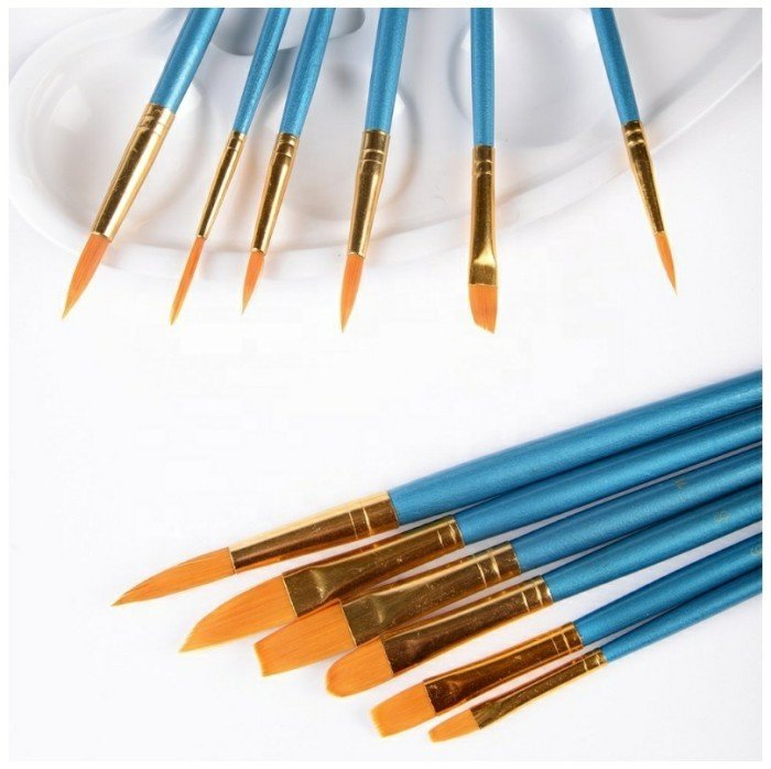12 Size ASTM D'4236 2 Inch Artist Brush Set