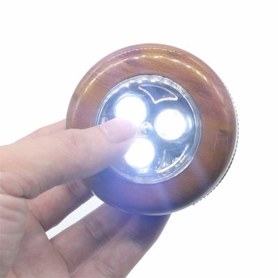 3 LED Battery Operated Stick-On Touch Light LED Tap Light