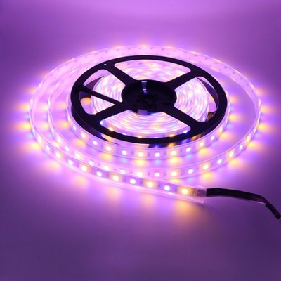 12V RGBW IP67 Waterproof 60 Leds/M 5050 Flexible LED Strip Kit With 40key IR Remote