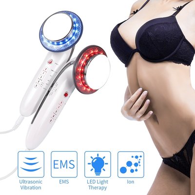 Portable 6in1 Vibration Beauty Device Ultrasound Cavitation EMS Body Slimming Massager supplier