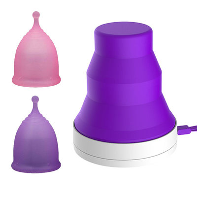 New portable Mini UV light cleaning silicone cup menstrual sterilizer zer Bag supplier