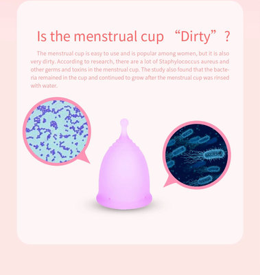 New portable Mini UV light cleaning silicone cup menstrual sterilizer zer Bag supplier