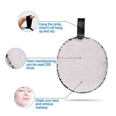 Reusable face cleansing makeup remover pad washable eye makeup pad supplier