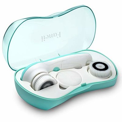 Waterproof Facial Cleansing Spin Brush Set with 3 Exfoliating Brush Heads - Complete Face Spa System supplier