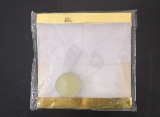 Factory direct export paper square water lantern blessing wishing lamp large size 15*15*15cm size gold supplier