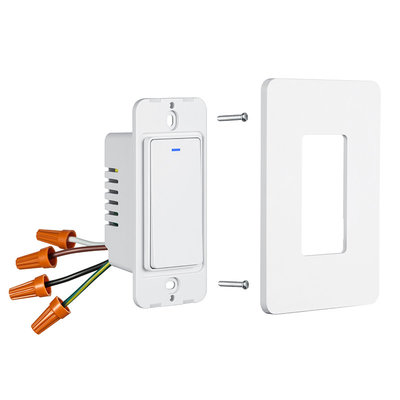 Push Button 128mm 240V 10A Smart WiFi Wall Switch
