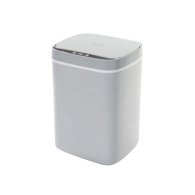 PP ABS ISO9001 Bathroom 13L Automated Trash Can