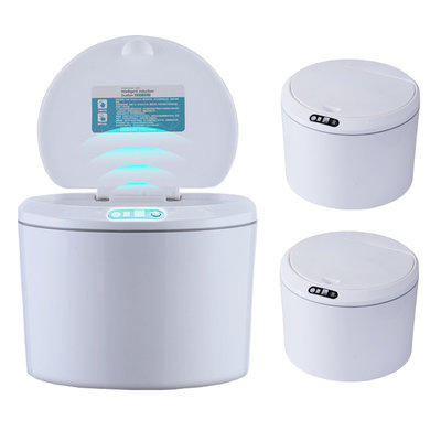 Round Electronic 3L 0.6KG Electric Kitchen Garbage Can