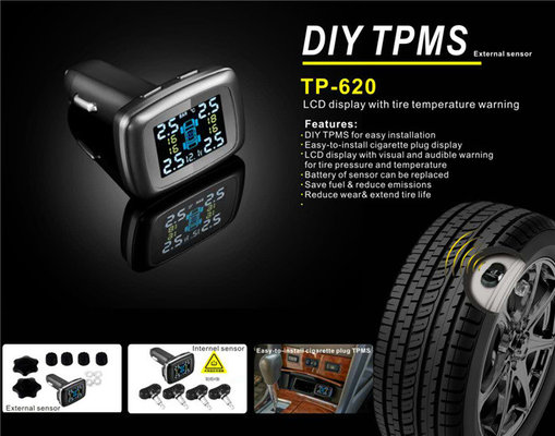 Oem Tire Pressure Sensor Car Tyre Pressure Monitoring System USB Connection Visual / Audible Warning