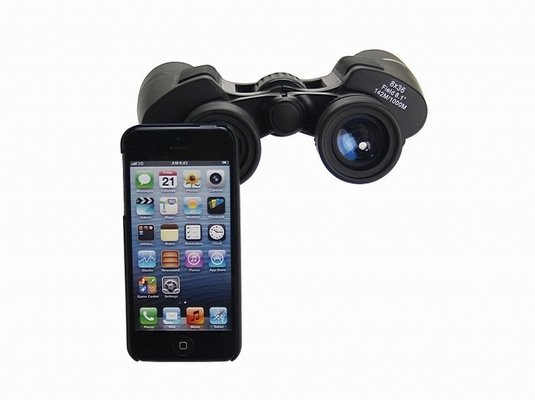 Lightweight High Powered Binoculars 8x Zoom with iPhone Mount Accessory