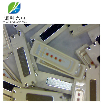 High Voltage 8 - 9V 0.8 W 1w Led Chip , Yellow 4 Chip Led 2 Years Warranty