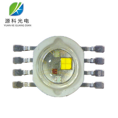 PLCC8 el Pin SMD LED 4w, Rgbw del poder más elevado 8 llevó la corriente del diodo 1200 mA