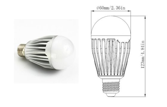 China High efficiency indoor cree led light bulb with frosted cover , AC100 - 240V supplier