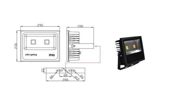 China High Power Waterproof 100 watt Outdoor LED Floodlight for landscape lighting supplier