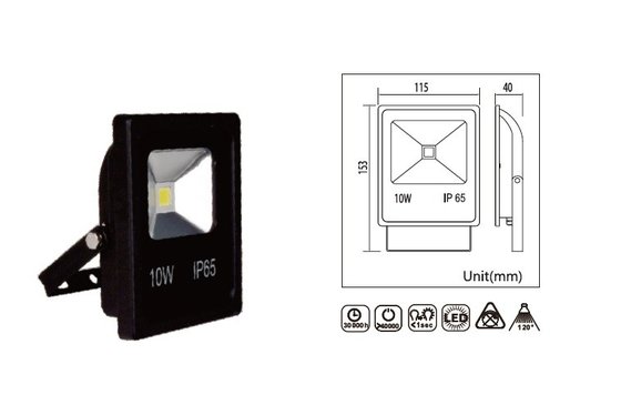 Ip65 Aluminum Pc Led Outdoor Flood Lights Security Ac100 - 240v supplier
