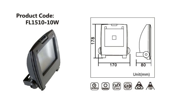 100 Watt Led Flood Light Outdoor Security Lighting With Photocell supplier