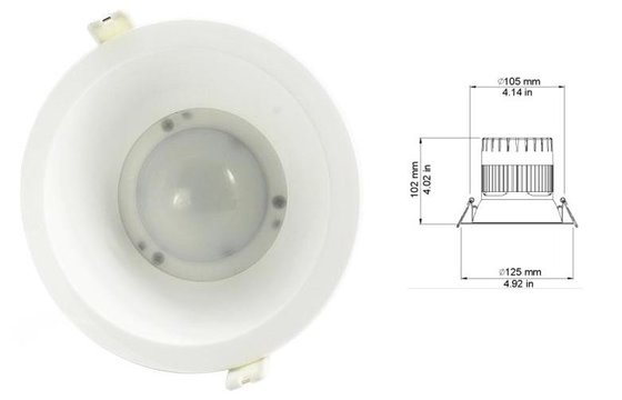 25W 6 inch 1900lm Recessed LED Downlight with CE / TUV , AC100-240V supplier
