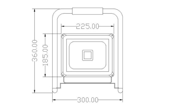 Rechargable 4400mA Outdoor LED Floodlight 20W For Supermarket , CE / RoHS supplier