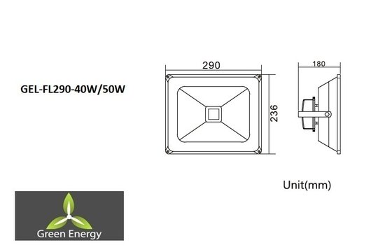Aluminum PC Outdoor LED Floodlight AC100 - 240V For Billboard supplier