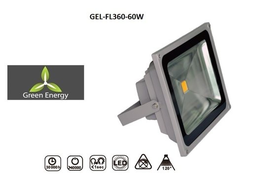 IP65 Outdoor LED Floodlight Black / Grey 60 Watt  Wall Washer For Tunnel supplier