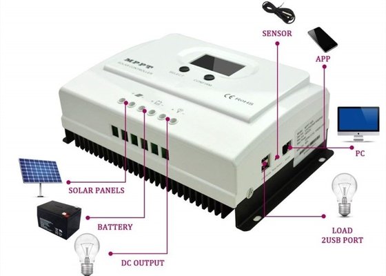 Faint Noise MPPT Solar Charge Controller 12V 20A High Efficiency Three - Stage Charge Mode supplier