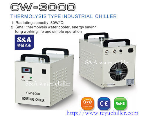 Air water cooled chiller S&amp;amp;A CW-3000 distributor