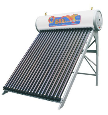 20 vacuum tubes heat pipe solar water heater for family use