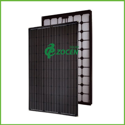 Shading 230W Black Solar PV Panels Monocrystalline With Anti Reflective Coating
