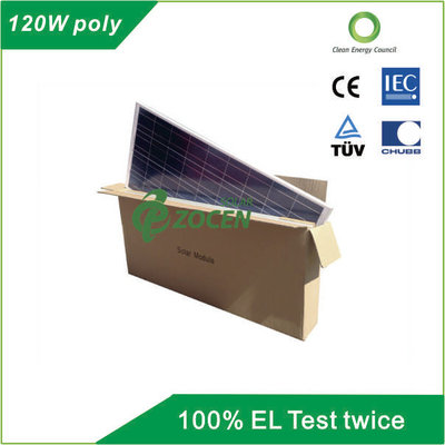Photovoltaic PV Solar Panel / Solar Module 120W for Charging Led lights