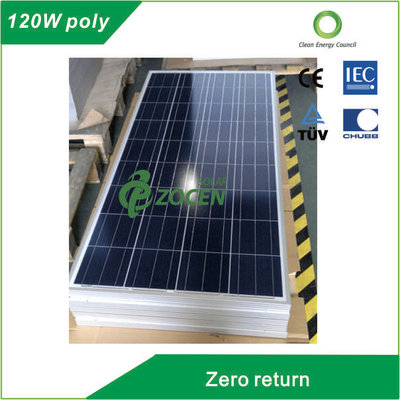 Photovoltaic PV Solar Panel / Solar Module 120W for Charging Led lights