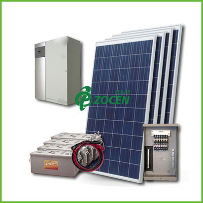 5KW AC Residential Solar Power System For Computer / Printer , 14KWH - 17KWH