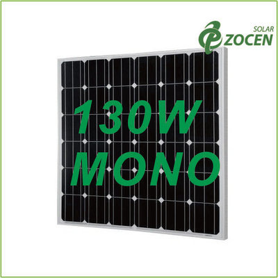Black Iridescent Blue 130W Monocrystalline Solar Panels with 0 - 3% Positive Output