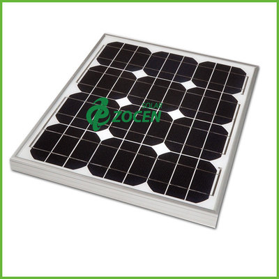 30 Watts Mono Crystal Silicon Custom Solar Panels High Light Absorption