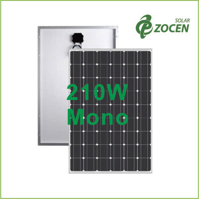 Portable 210W 36 Volt Monocrystalline Solar Panels With Silver Frame