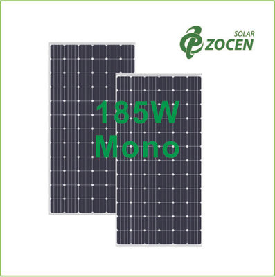 Deep Blue Anodized Aluminum Frame Monocrystalline Solar Panels 185Watt