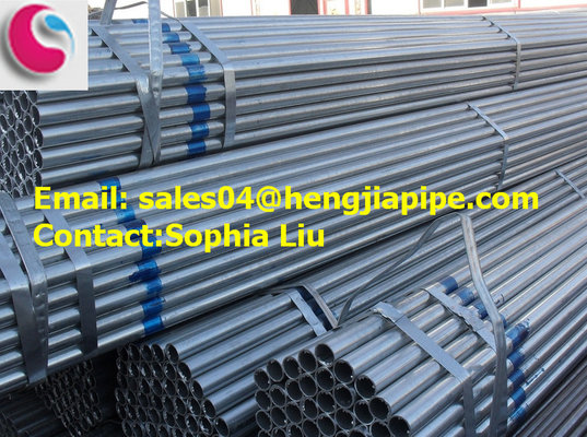 Galvanized steel pipes with random length