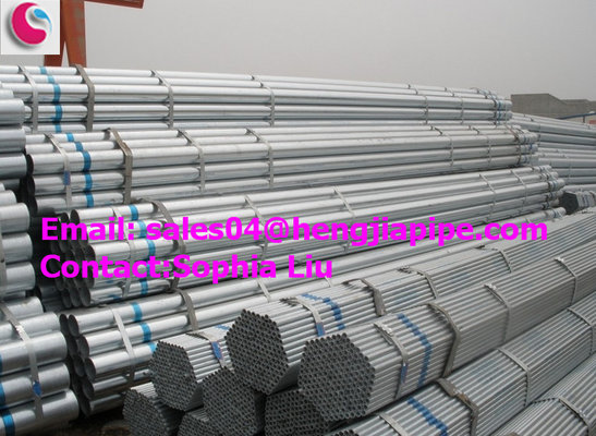 Galvanized seamless steel pipes