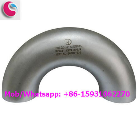 180deg butt weld elbow ASTM B16.9 WP304 316L