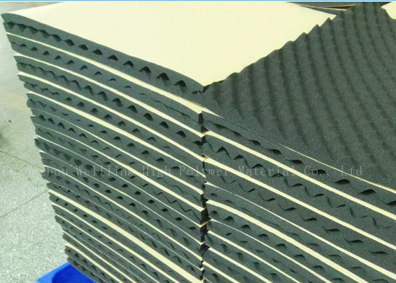 Egg Shaped Acoustic Foam Panels 25mm Black Noise Absorbing Foam Waterproof