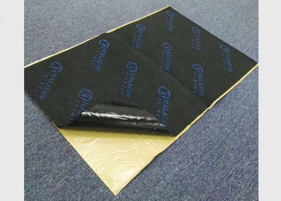 Black Rubber Foam Sound Proof Pads Self - Adhesive 7mm Fireproof Acoustic Material