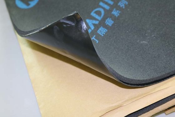 Waterproof Sound Proofing Mat 7mm Black Machinery Vibration Damping Pad ISO 9001