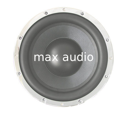 Deep Bass High Power Competition Subwoofer 2500W RMS Chromed T - plate