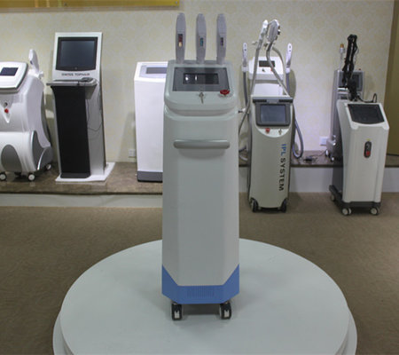 big promotion three handles IPL hair beauty machines for wrinkles and acne