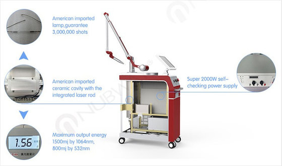 New design Laser nd yag q-switched laser nd yag q-switched tattoo removal machine