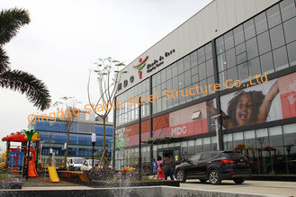 China Prefabricated Steel Structure Shopping Mall with large span supplier