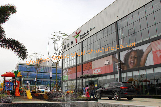 Prefabricated Steel Structure Shopping Mall with large span supplier