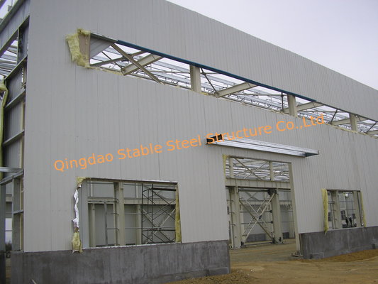 Algeria low cost steel structure workshop with crane supplier