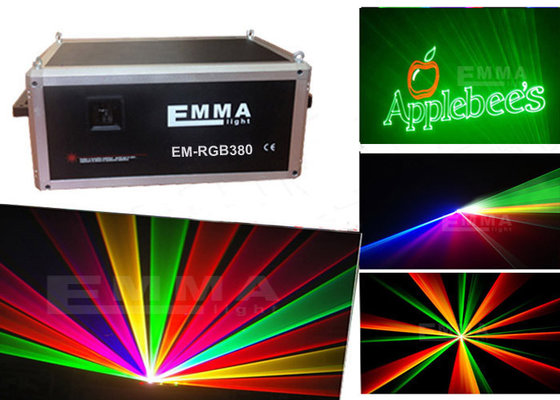8W RGB Full Color ILDA DMX512 Club DJ Party Amimation Laser light show projector